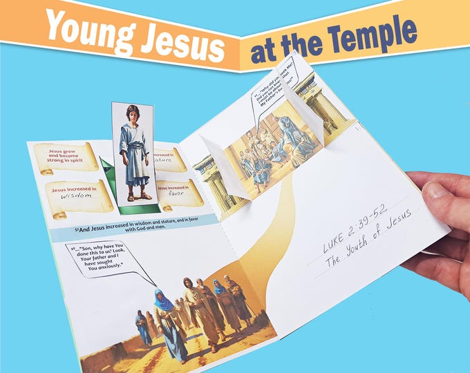 Jesus in the Temple Bible Craft, Sunday School Activity and Craft ...