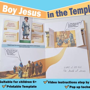 Craft Ideas for KIDS | Boy Jesus in the Temple | Sunday School Activity ...