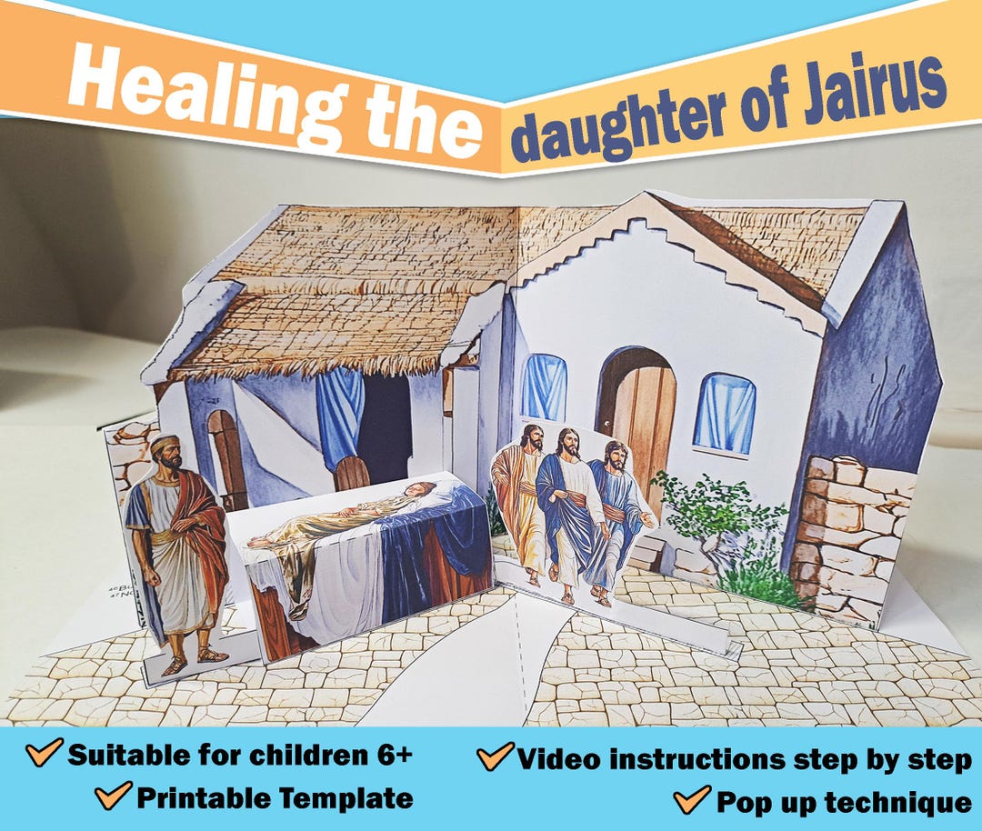 Healing the Daughter of Jairus, Templates Printable Bible Activity ...