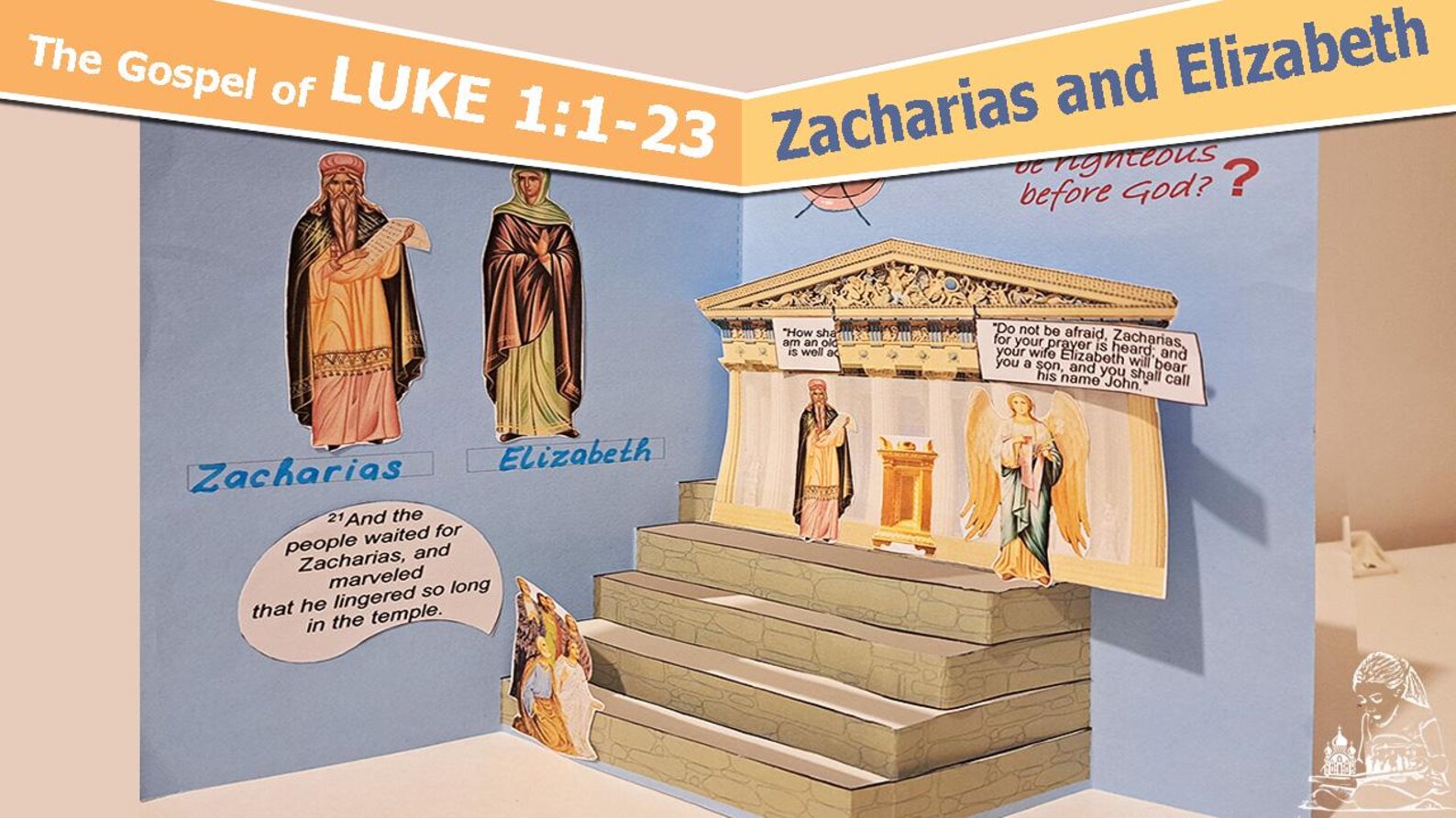 3 Paper Crafts for Gospel of Luke Chapret 1 | Sunday School Diary ...