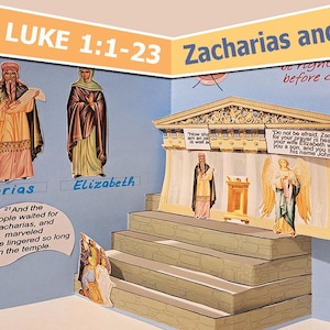 3 Paper Crafts for Gospel of Luke Chapret 1 | Sunday School Diary ...