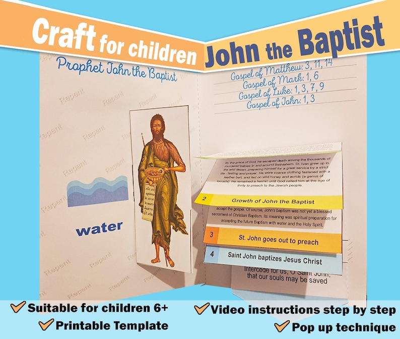 Printable John the Baptist Bible Lesson – Fun Church Activities for ...