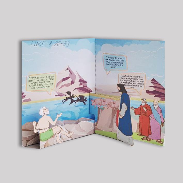 Jesus Heals a Demon-possessed Man 3D Craft, Sunday School, Bible Class ...