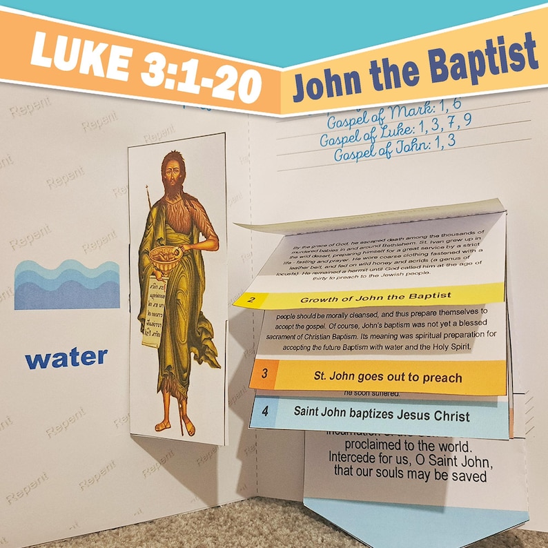 John the Baptist | Bible Craft for Kids | Templates for the Lesson for ...