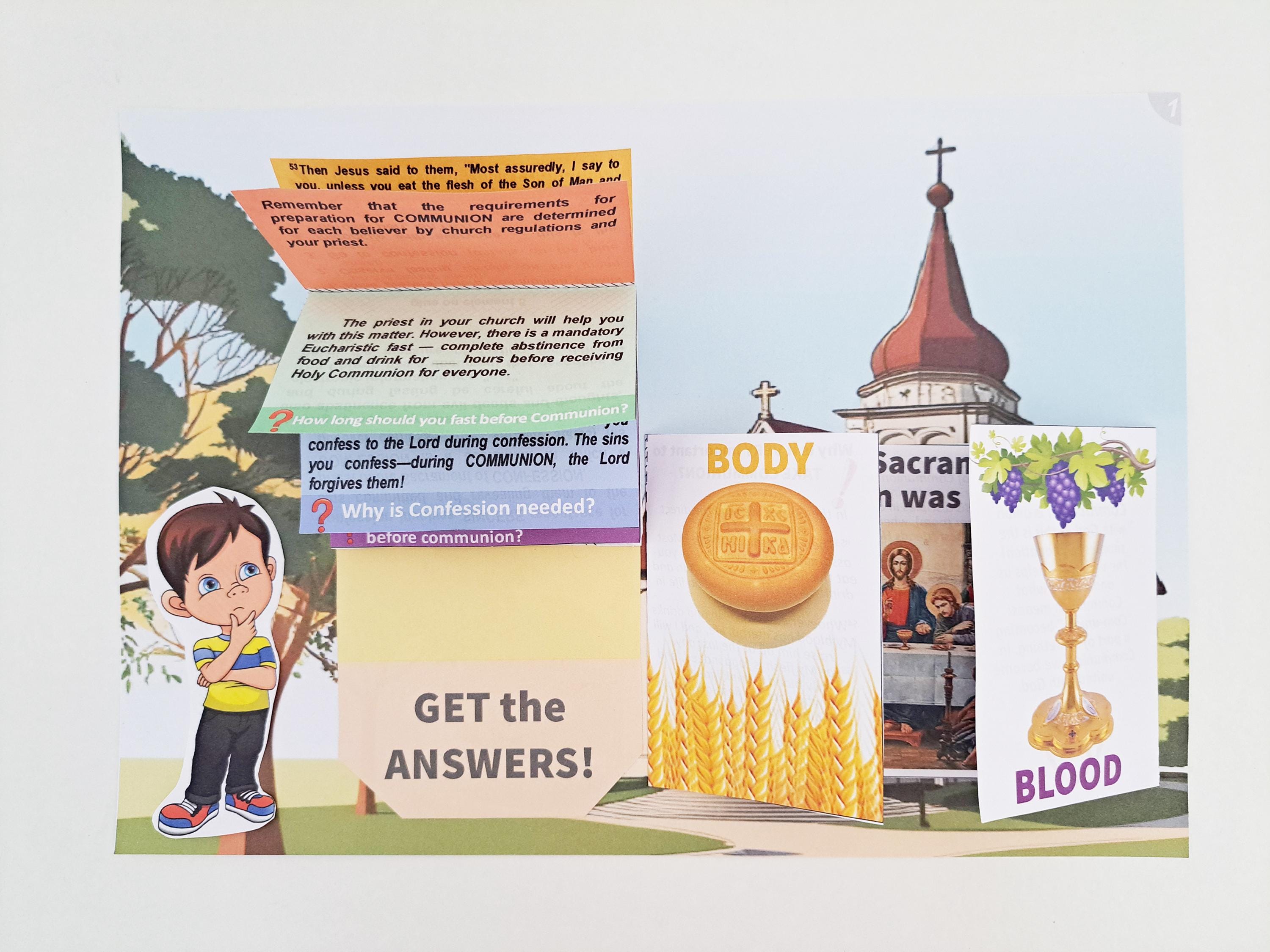 The Sacrament of COMMUNION Bible Craft for KIDS Printable Activity for ...