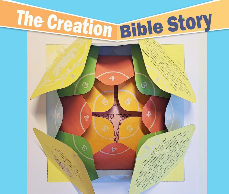 The Creation Bible Story, Bible Craft for Kids the 7 Days of Creation ...