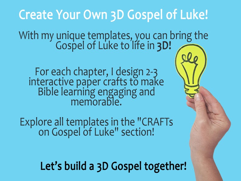 Sunday School Lesson | Templates for the Gospel of Luke 1_1-23 ...