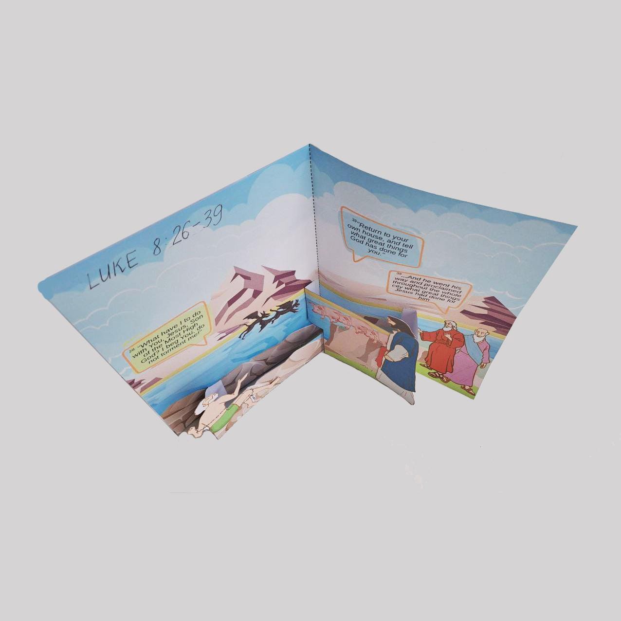 Jesus Heals a Demon-possessed Man 3D Craft, Sunday School, Bible Class ...