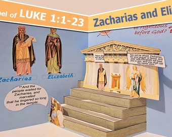 Sunday School Lesson | Templates for the Gospel of Luke 1_39-75 | Birth ...