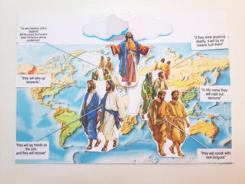 Ascension of Christ, Templates for a Lesson in Sunday School, Ascension ...
