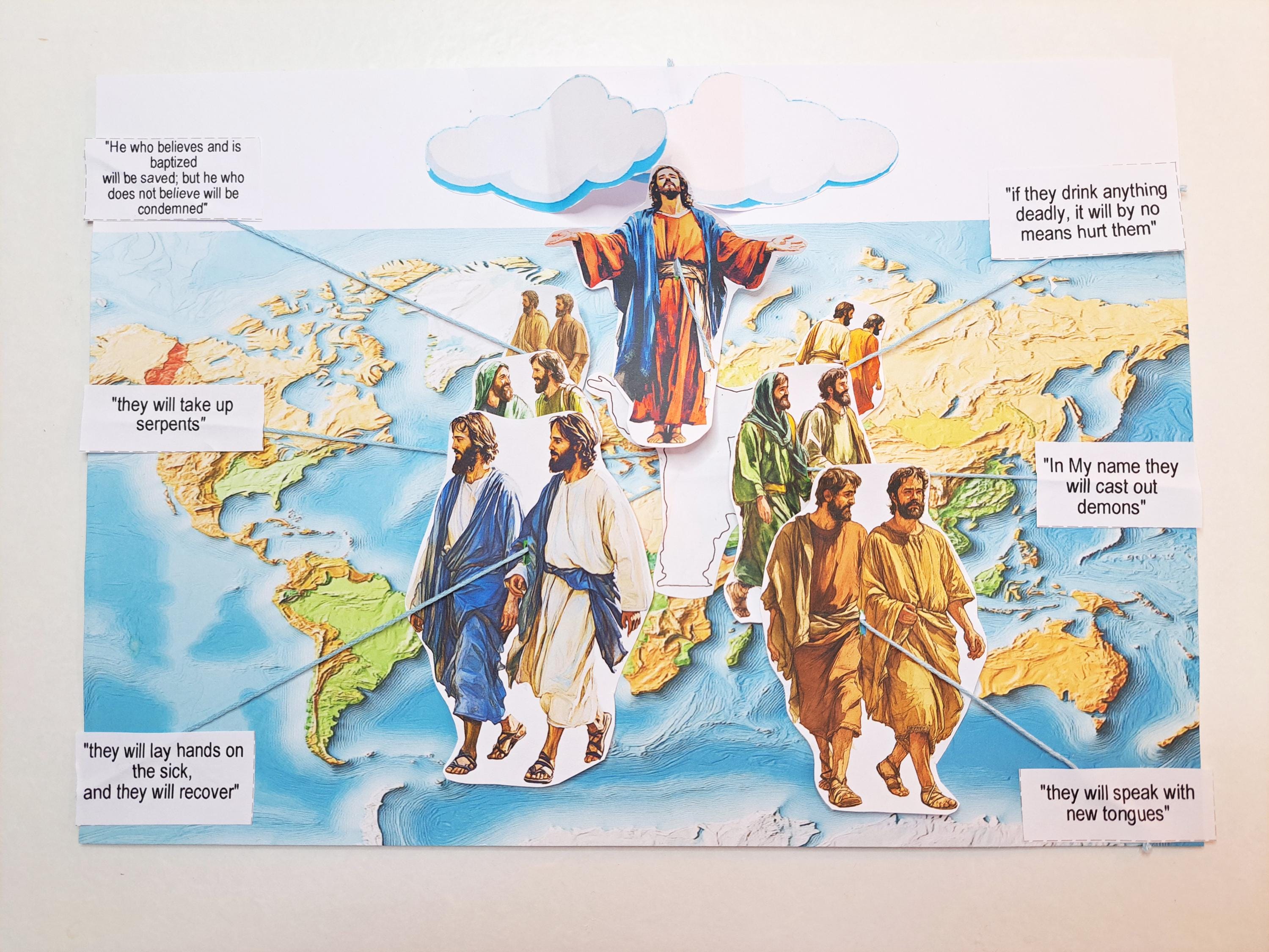 Ascension of Christ, Templates for a Lesson in Sunday School, Ascension ...