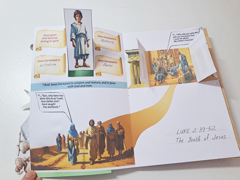 The Boy Jesus in the Temple Craft for Kids, Young Jesus at the Temple ...