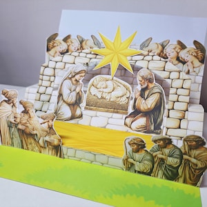 A Simple NATIVITY Scene Made of Paper for KIDS for Sunday School Lesson ...