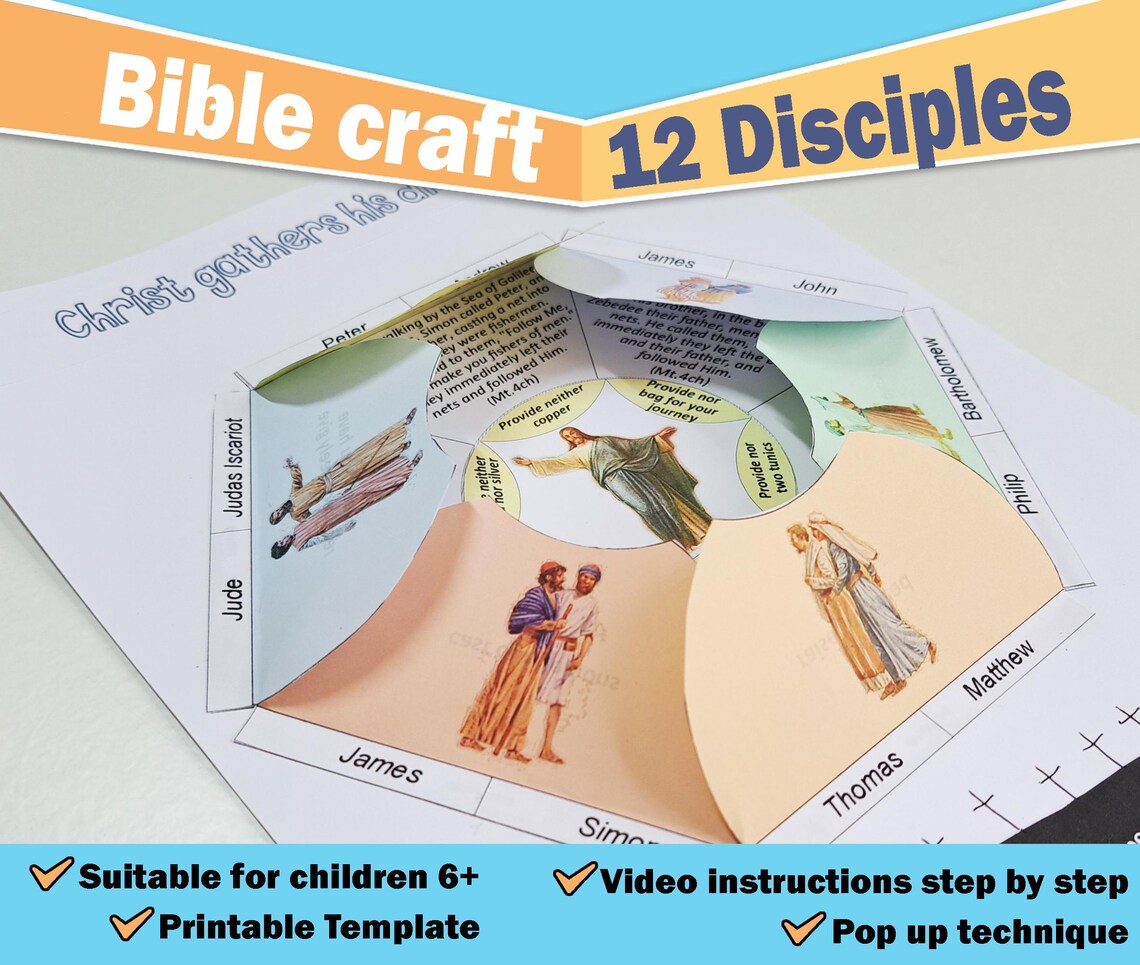 Bible Crafts: Jesus Gathers His Disciples and Sent Disciples Two by Two ...