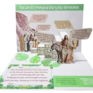 The Entry of the Lord Into Jerusalem | Christian Easter Craft for Kids ...