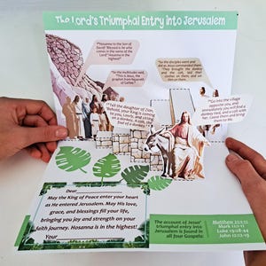 The Entry of the Lord Into Jerusalem | Christian Easter Craft for Kids ...