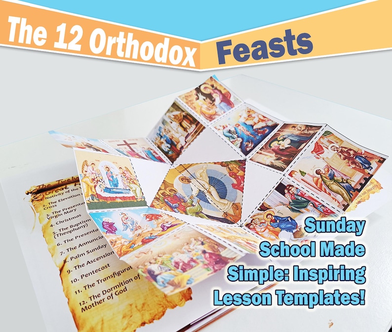 The 12 Orthodox Feasts Bible Craft Idea for Sunday School Printable - Etsy