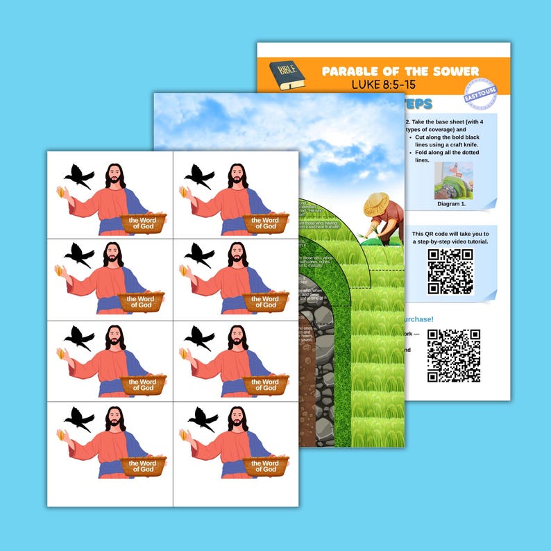 Parable of the Sower Craft – Printable Bible Activity for Kids ...
