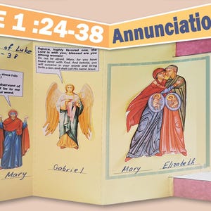 3 Paper Crafts for Gospel of Luke Chapret 1 | Sunday School Diary ...