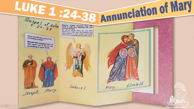 3 Paper Crafts for Gospel of Luke Chapret 1 | Sunday School Diary ...