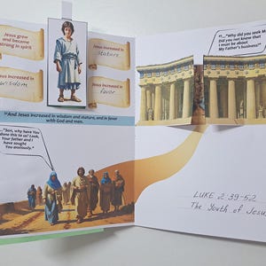 The Boy Jesus in the Temple Craft for Kids, Young Jesus at the Temple ...