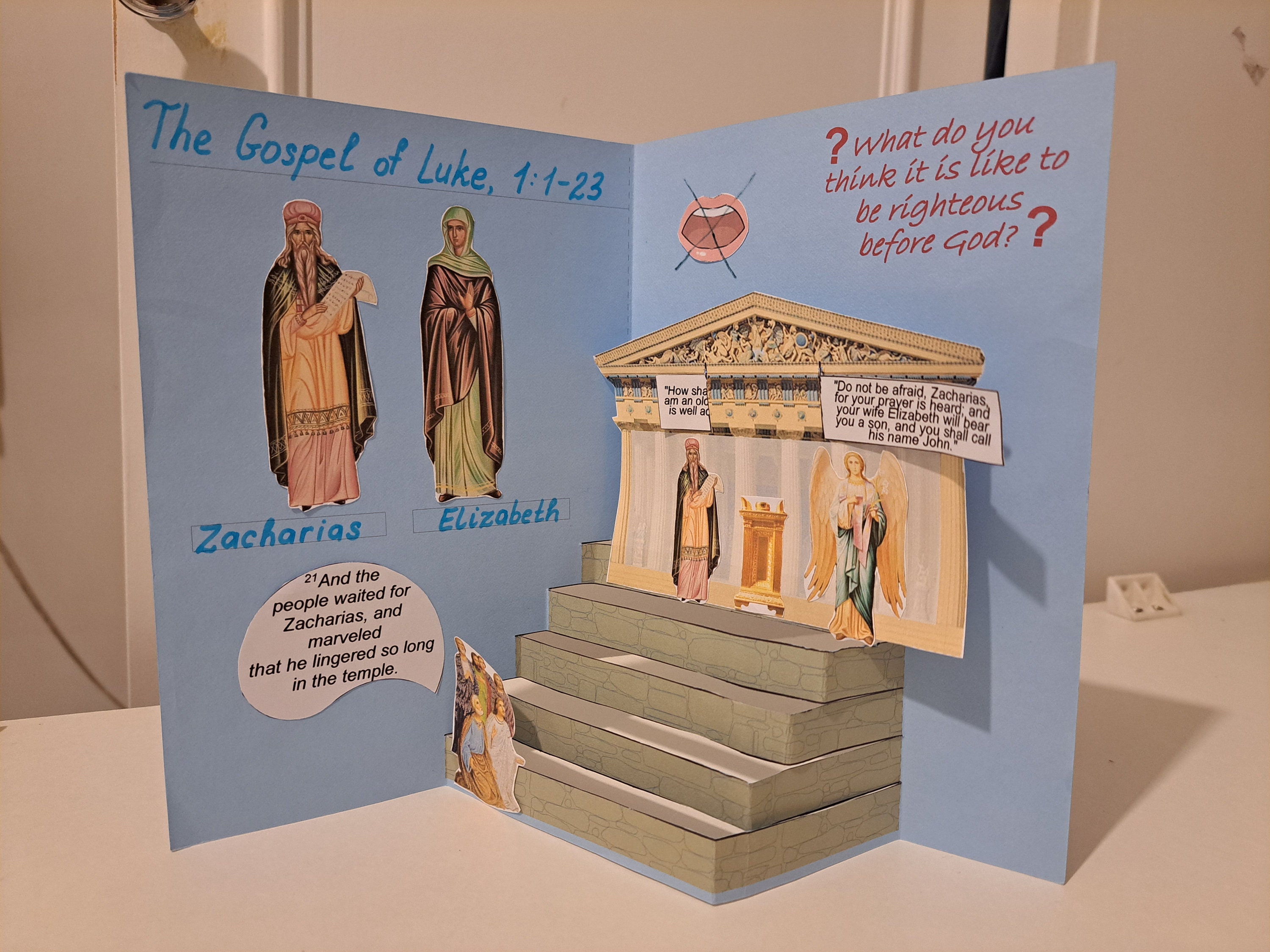 Sunday School Lesson | Templates for the Gospel of Luke 1_1-23 ...