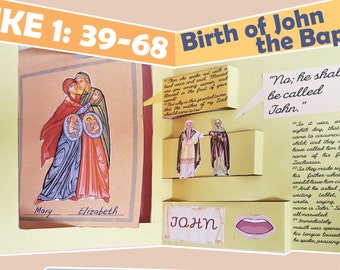 Sunday School Lesson | Templates for the Gospel of Luke 1_39-75 | Birth ...