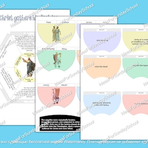 12 Disciples | Jesus and His Disciples Kid's Craft | Bible Craft for ...