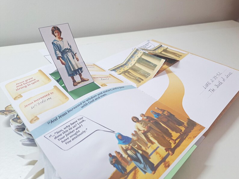 The Boy Jesus in the Temple Craft for Kids, Young Jesus at the Temple ...