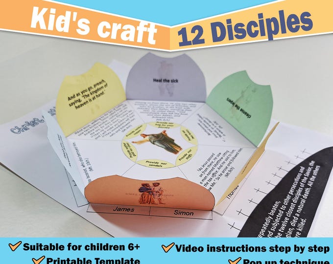 12 Disciples Wheel Craft, Bible Activity (digital Download) - Etsy Canada