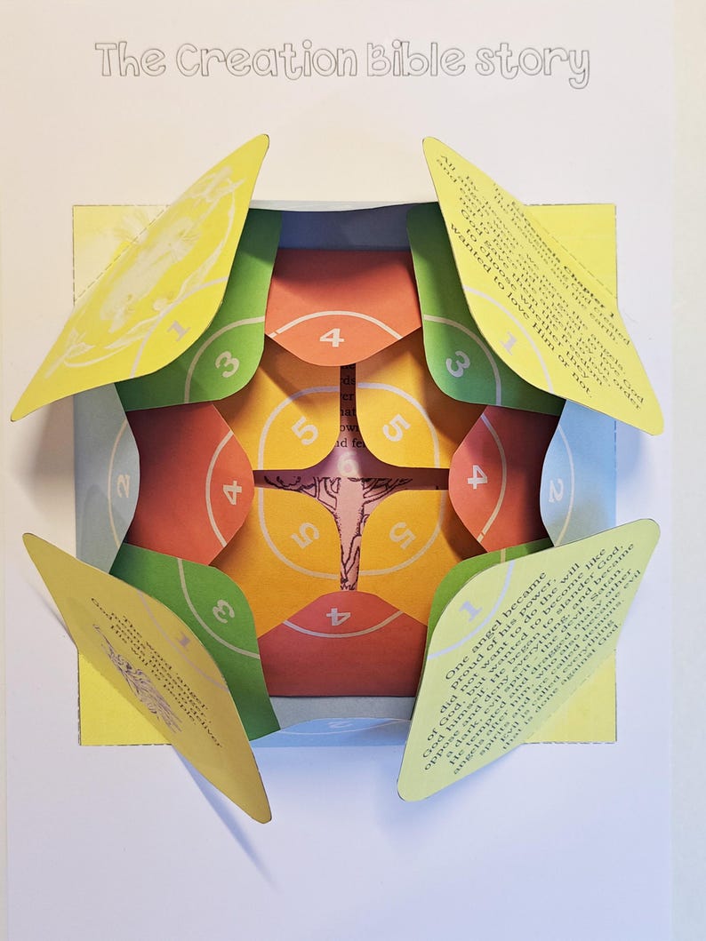 The Creation Bible Story, Bible Craft for Kids the 7 Days of Creation ...
