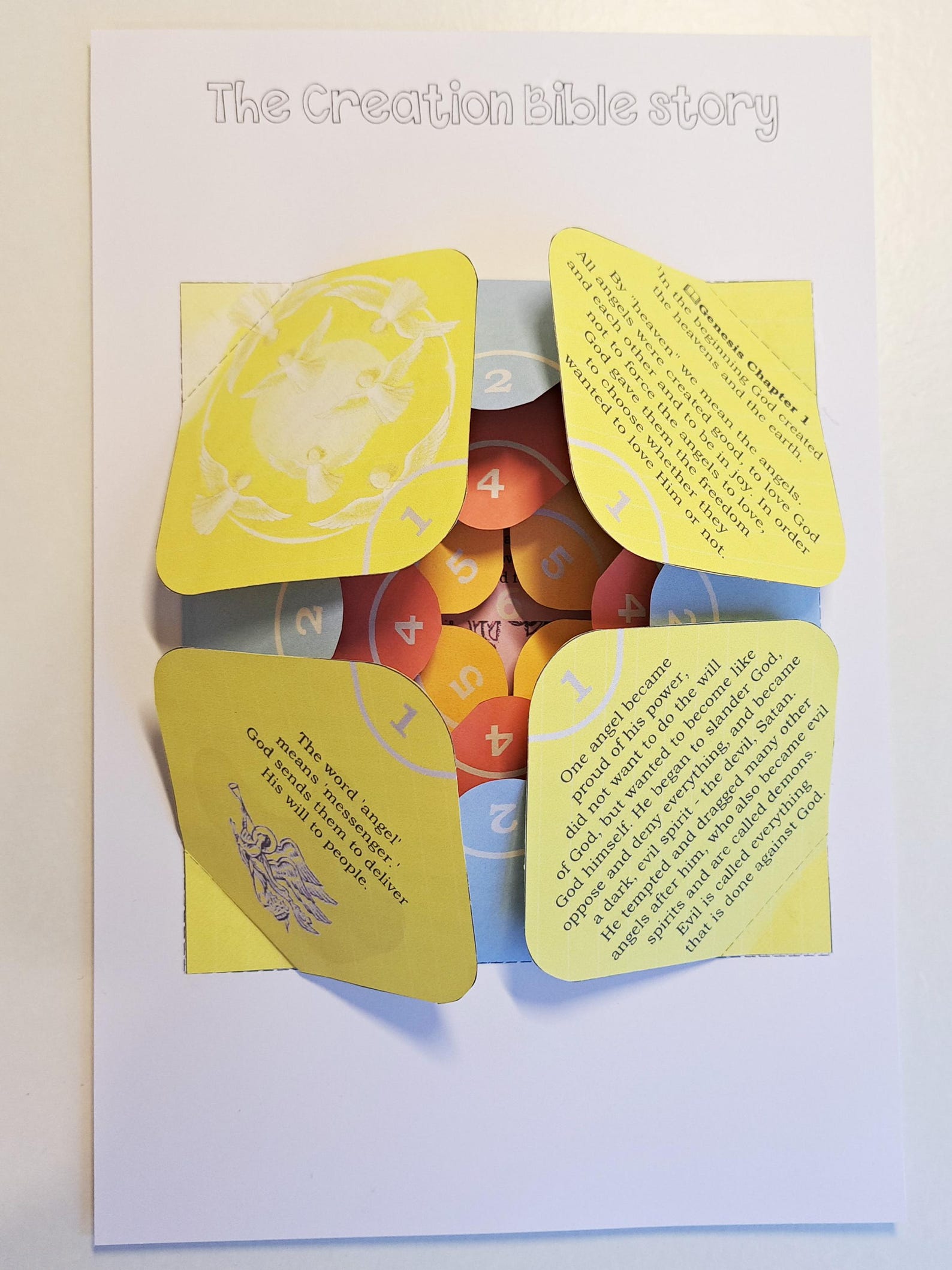 The Creation Bible Story, Bible Craft for Kids the 7 Days of Creation ...