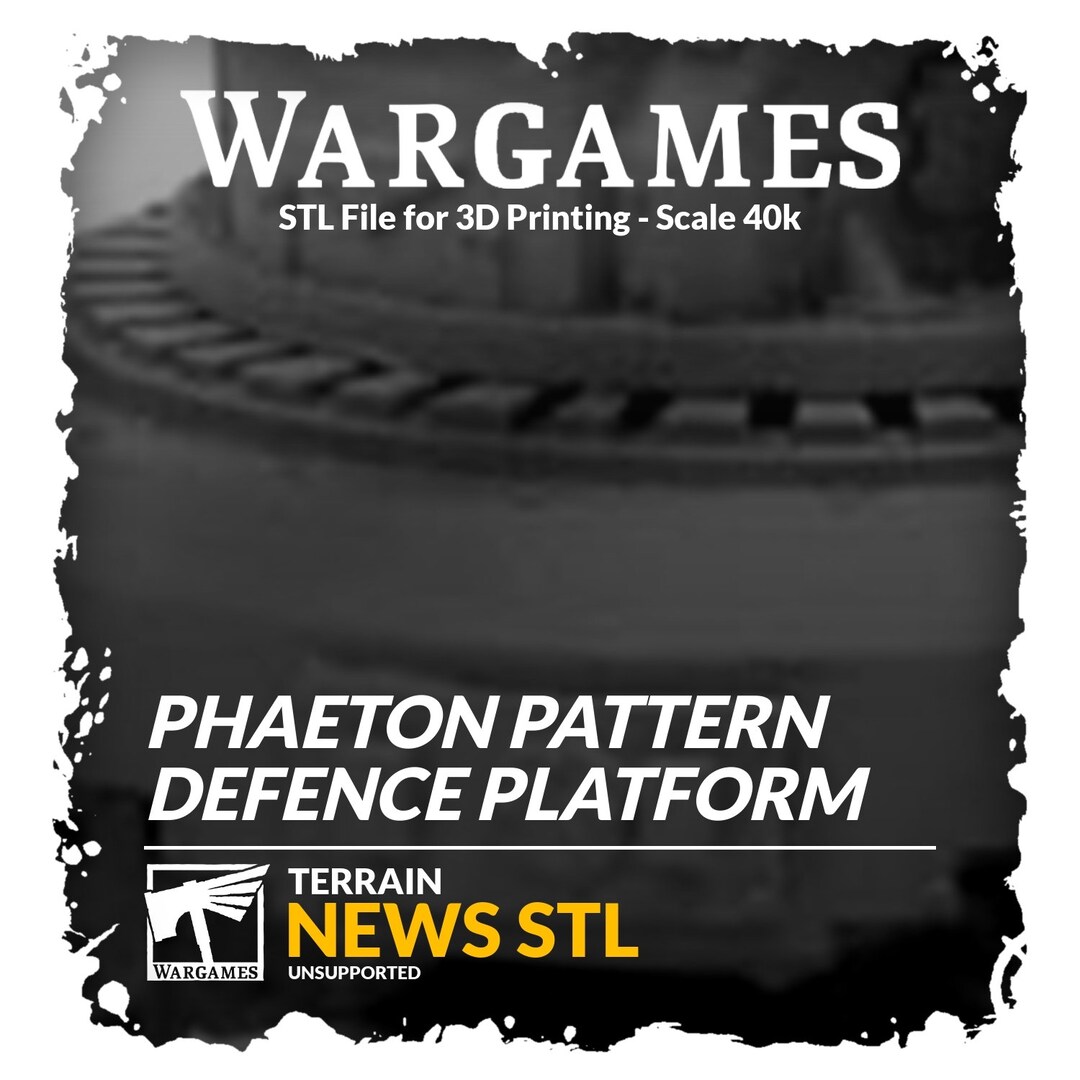 STL Defense Turret Platform 3D Printable STL Files in 40k Scale - Etsy