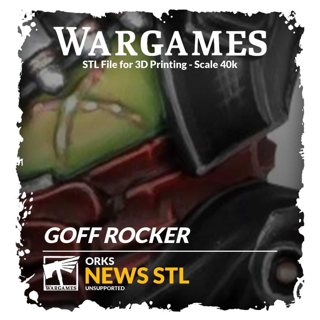 STL Goff Punk Rocka 3D Printable STL Files in 40k Scale - Etsy