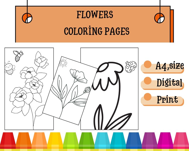 Kids Flower Coloring Pages-preschool Coloring Pages Coloring Pages That ...