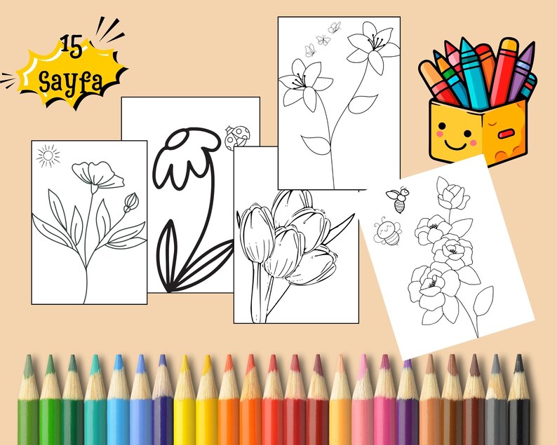 Kids Flower Coloring Pages-preschool Coloring Pages Coloring Pages That ...