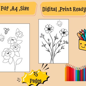 Kids Flower Coloring Pages-preschool Coloring Pages Coloring Pages That ...