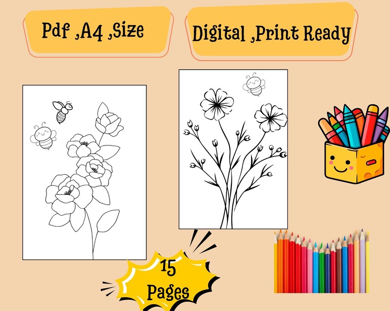 Kids Flower Coloring Pages-preschool Coloring Pages Coloring Pages That ...