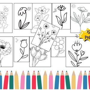 Kids Flower Coloring Pages-preschool Coloring Pages Coloring Pages That ...