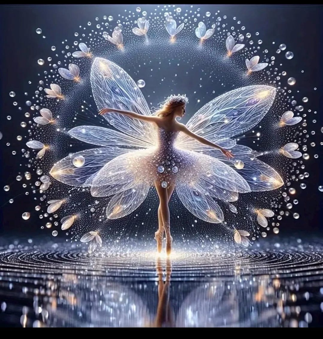 Ballet Angel Fairy With Wings 5D DIY Diamond Art Painting Kits Full ...