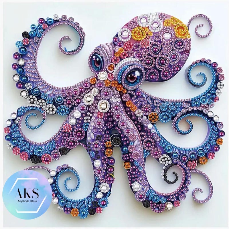 Diamond Art Kit Octopus - Etsy