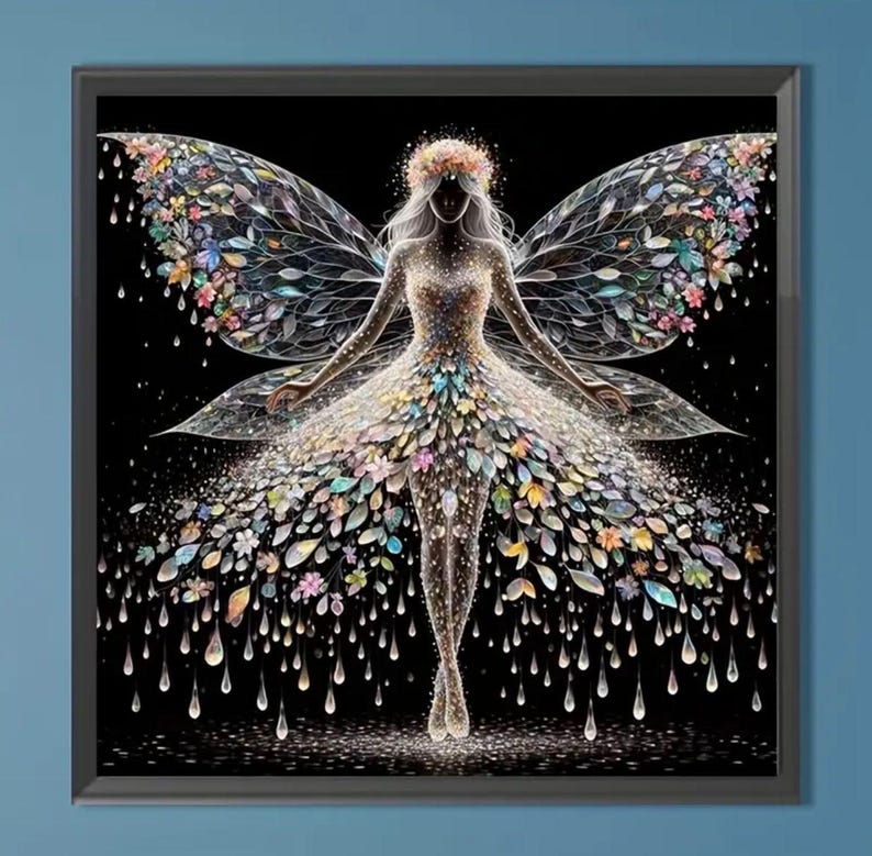 Angel Fairy With Wings 5D DIY Diamond Art Painting Kits Full Canvas ...