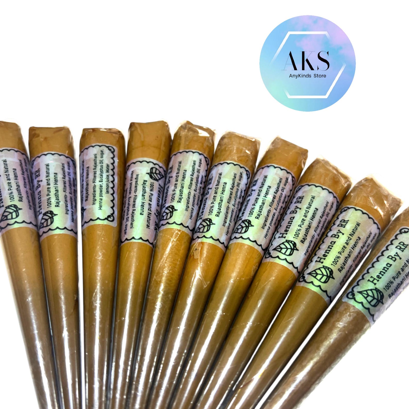 1 X Rajasthani Henna Cones Organic Natural Bridal Henna Mehendi Cone ...