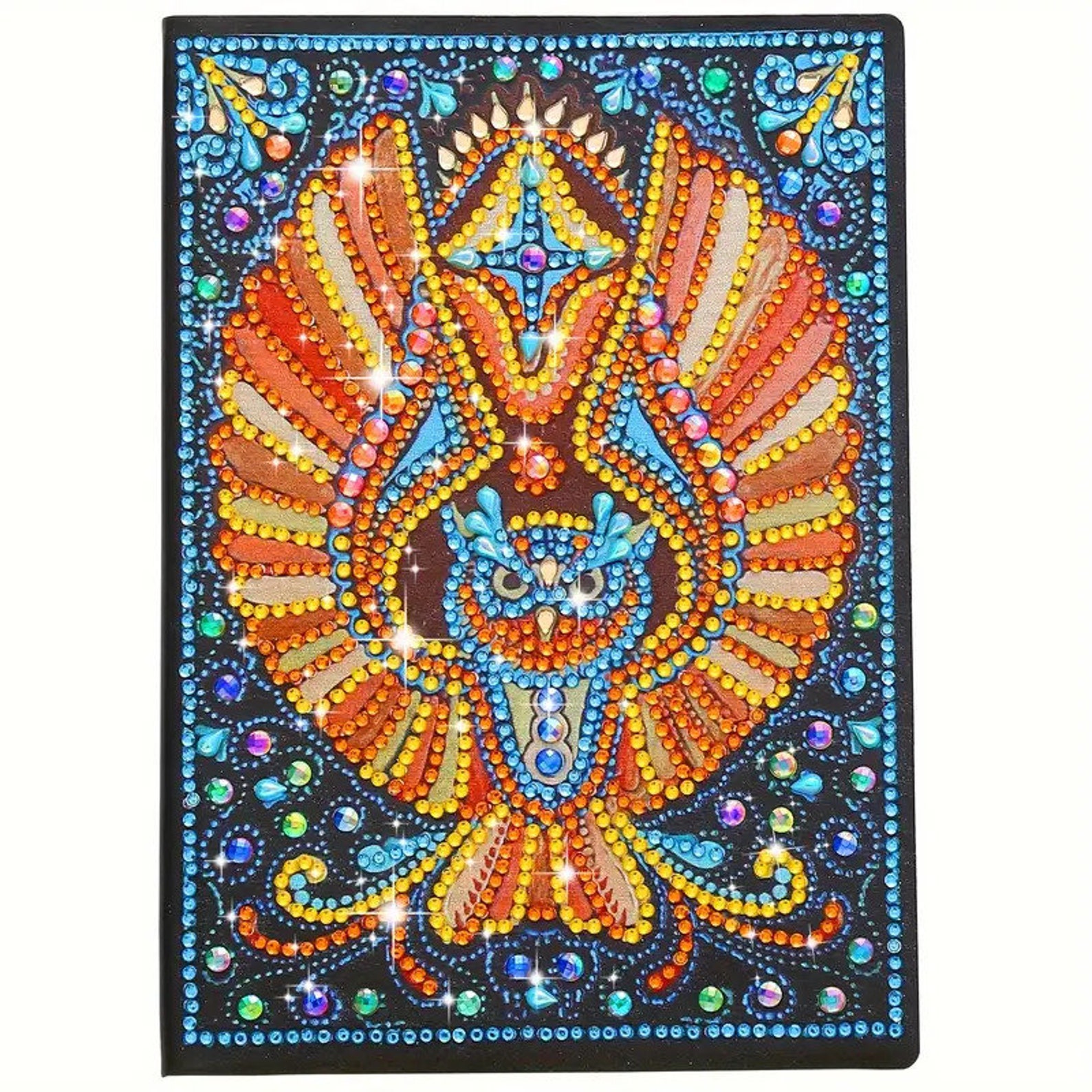Sparkling Owl Diamond Art Notebook DIY A Beautiful Floral Birds A5 ...