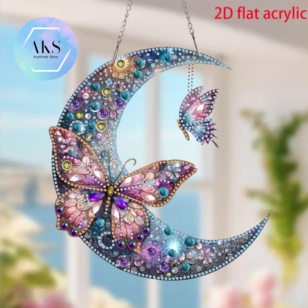 Moon Suncatcher Kit DIY Crafts Diamond Painting Kit Crystal Art Kit ...