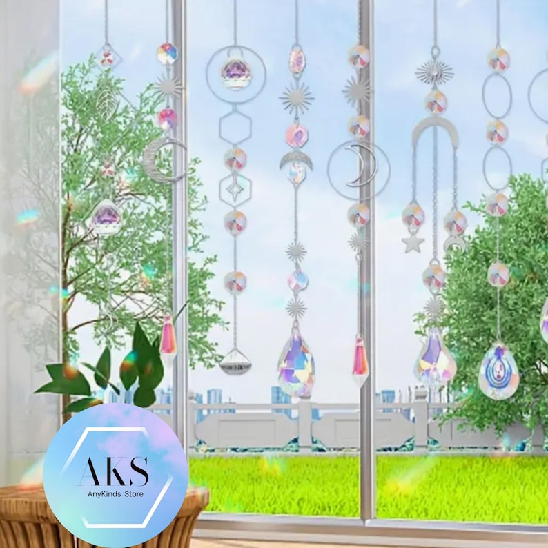 Sun Catcher Kit Silver- Suncatcher DIY Crafts With Hooks Chains ...