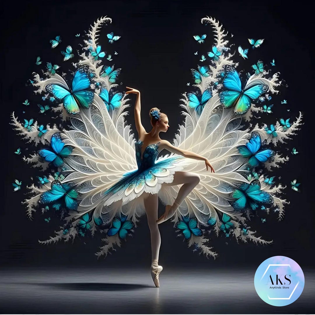 Butterfly Princess Fairy 5D DIY Diamond Art Painting Kits Full Canvas ...