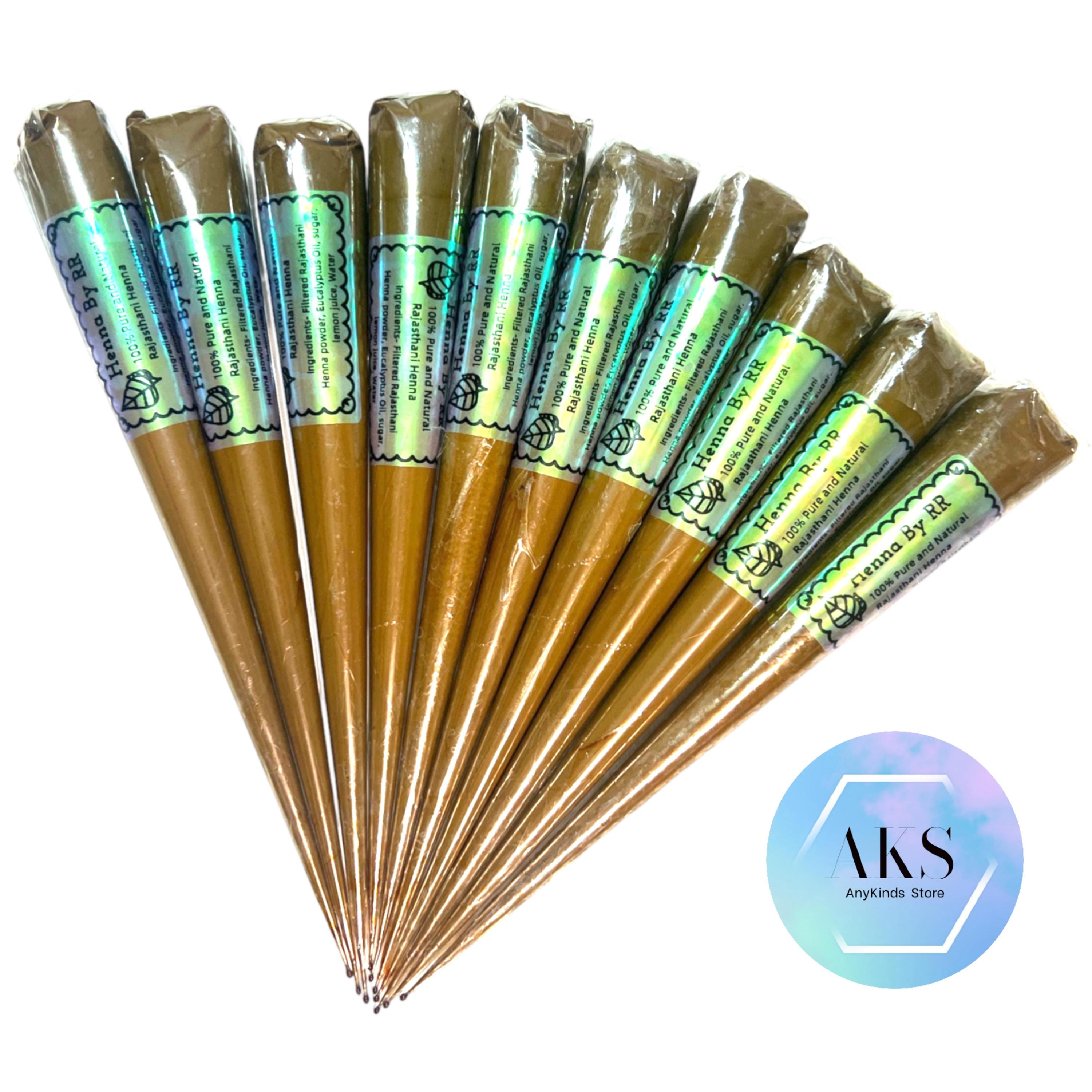 5 X Rajasthani Henna Cones Organic Natural Bridal Henna Mehendi Cone ...