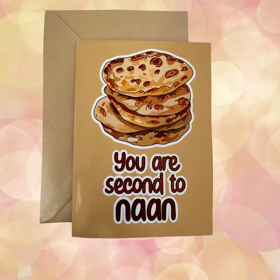 Funny Nan Bread Anniversary Card | Food Pun Greeting Card - Etsy