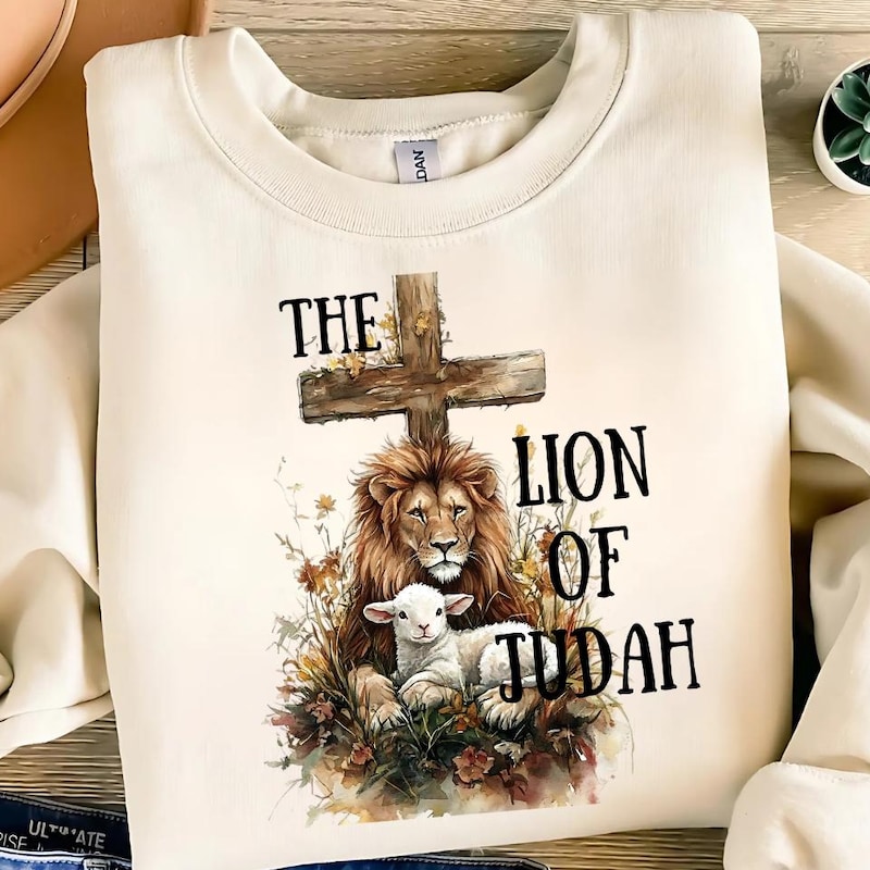 Christian Lamb and Lion Png - Etsy